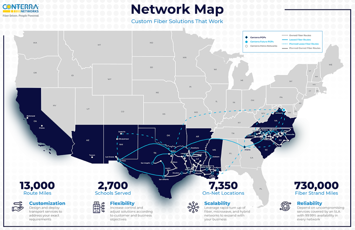 Conterra Networks Fiber Coverage Maps - Conterra Networks