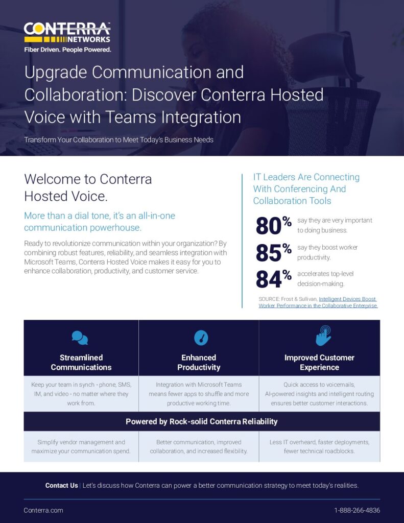 Fact Sheets - Conterra Networks